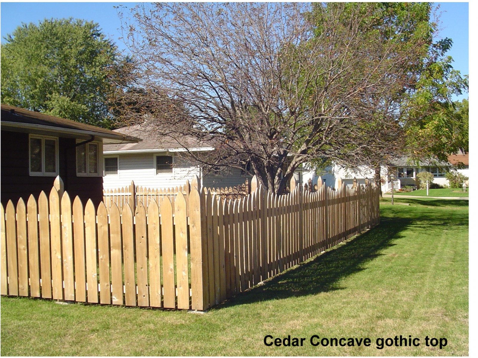 Concave & Convex Cedar Fence Gallery | Phillips Outdoor Services ...